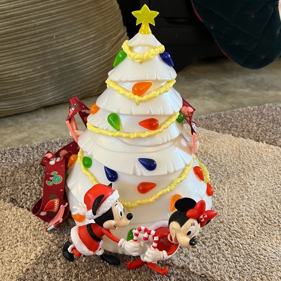 Disney | Holiday | Disney Parks Mickey Mouse Christmas Popcorn Bucket ...